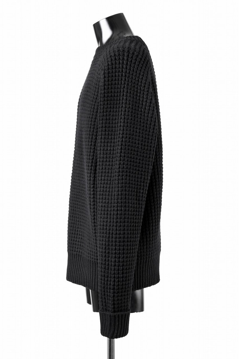 sus-sous popcorn wool knit / england merino wool (BLACK) / sus-sousの公式 ...