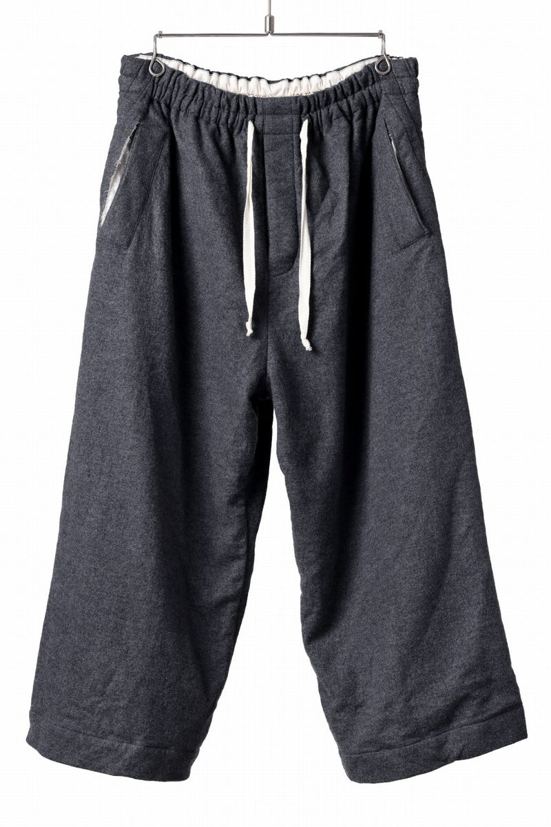 YUTA MATSUOKA baggy pants /compressed wool jersey (dark gray)の商品ページ ...