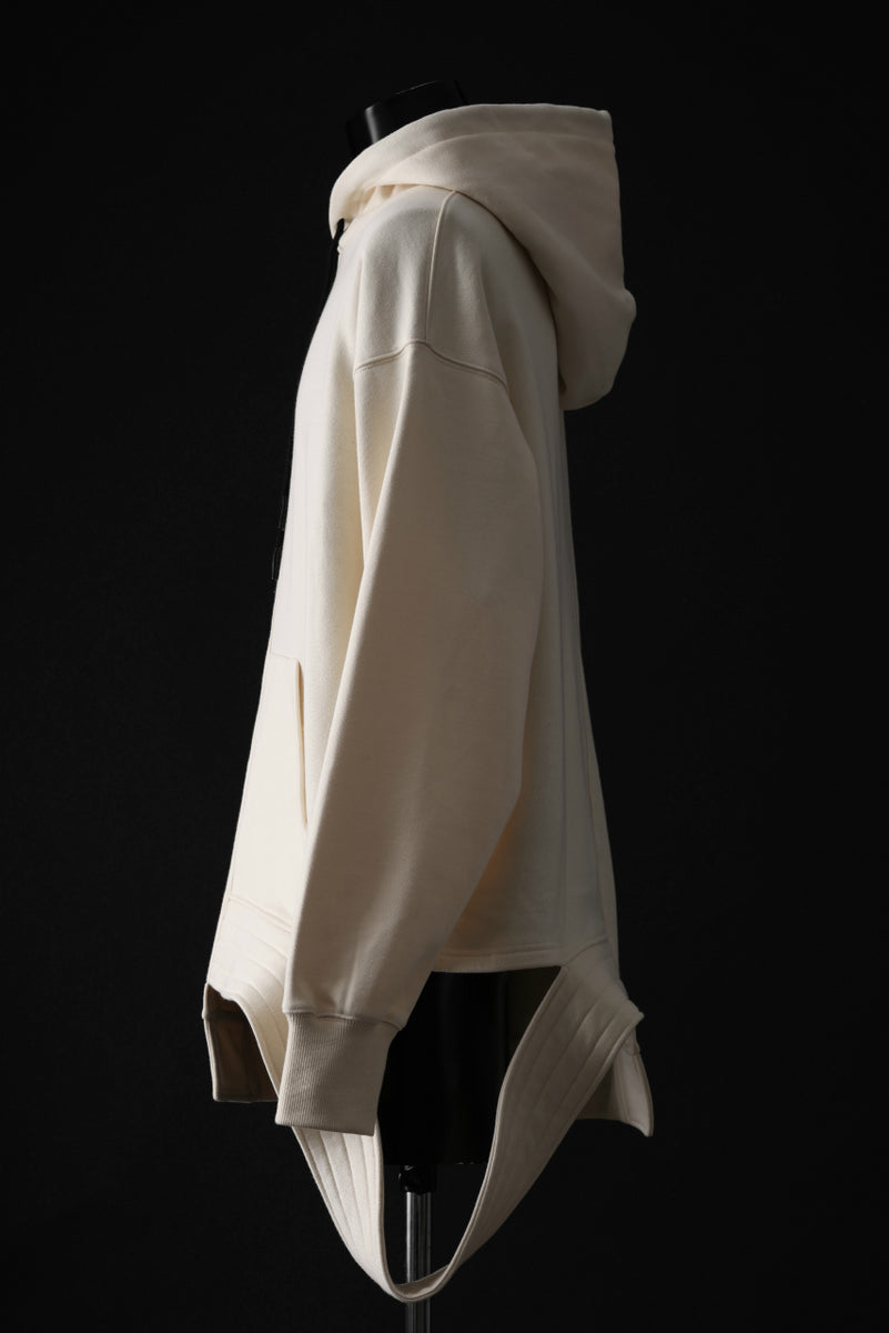 A.F ARTEFACT ASYMMETRY LOOP HEM SWEAT HOODIE (CREAM)の商品ページ | エーエフ ...
