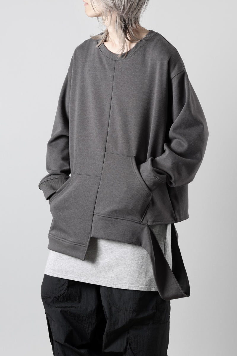 A.F ARTEFACT BOMBERHEAT® ASYMMETRY LOOP HEM TOPS (DARK GREY)の商品ページ ...