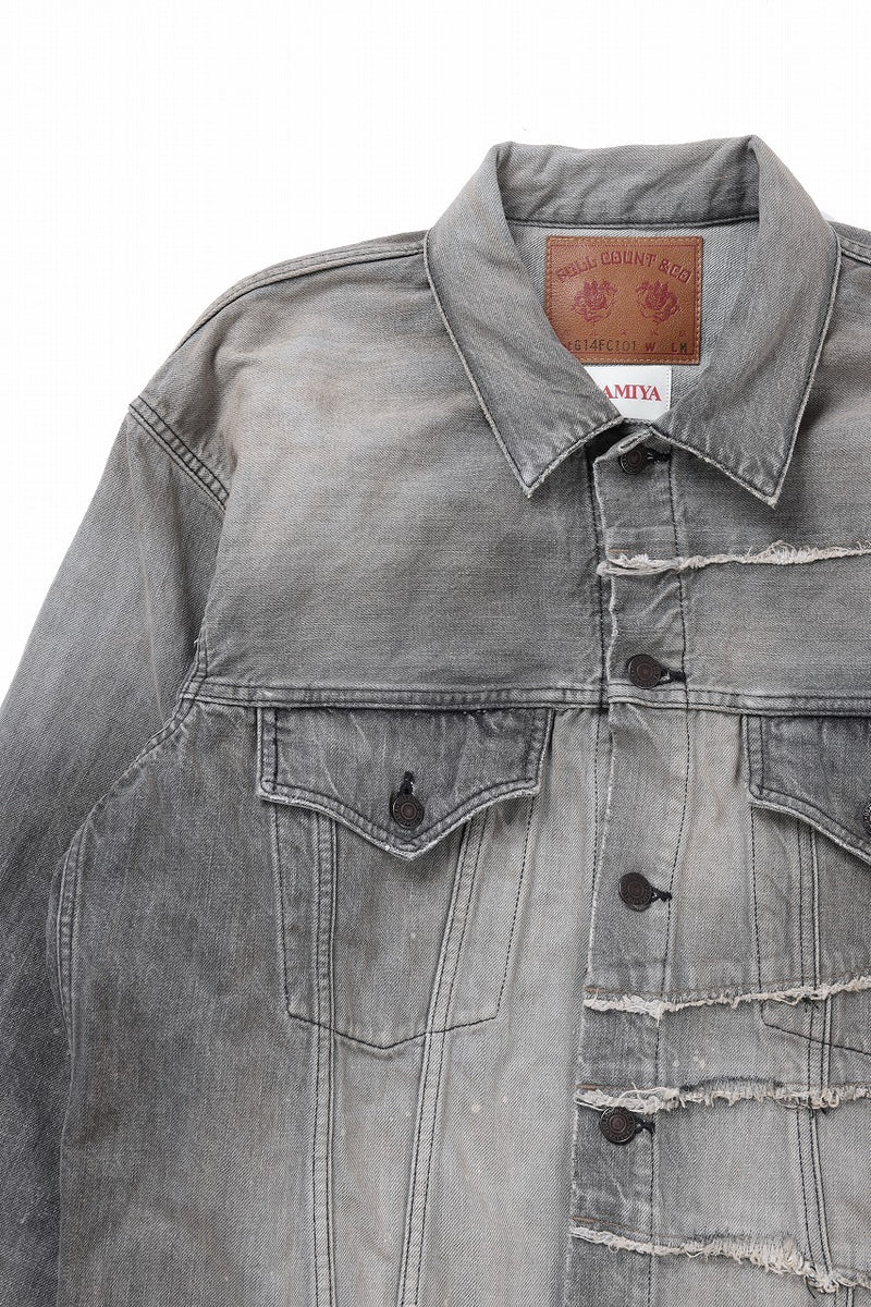 FULLCOUNT x KAMIYA Switching Denim Jacket / 13.7oz Original Selvedge ...