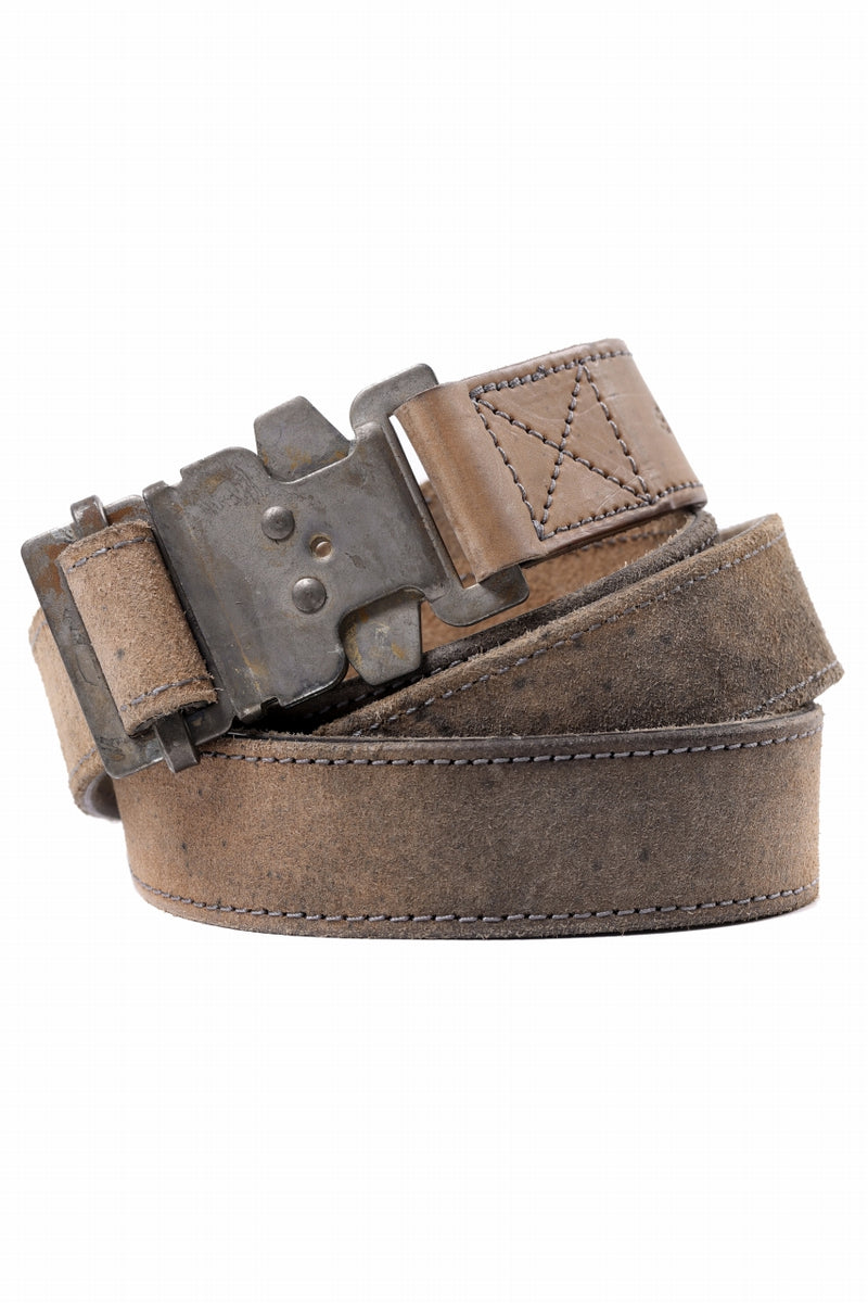 ierib detachable buckle belt / horse cordovan leather (GREY)の商品ページ | イエ ...