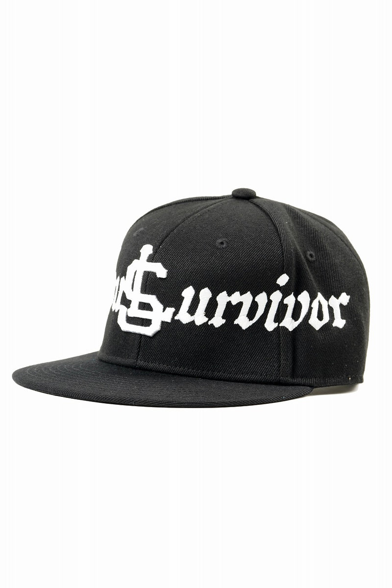 LASTMAN BASEBALL CAP "SOUL SURVIVOR" feat. STUDIO33 (BLACK) – LOOM OSAKA