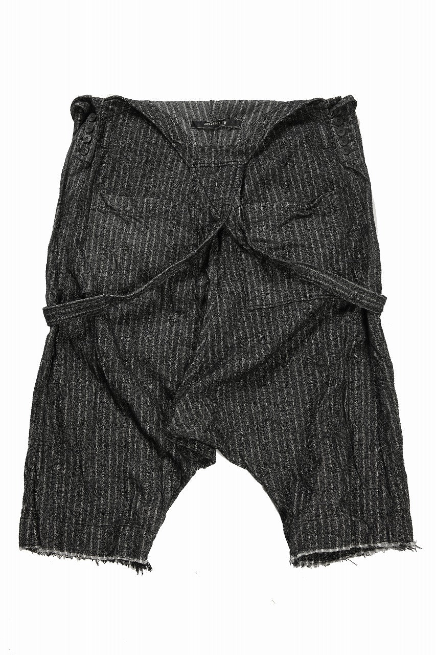 【SAMPLE SALE】A.F ARTEFACT 2WAY OVER-ALL / SUMI BINCHO STRIPE (BLACK ...