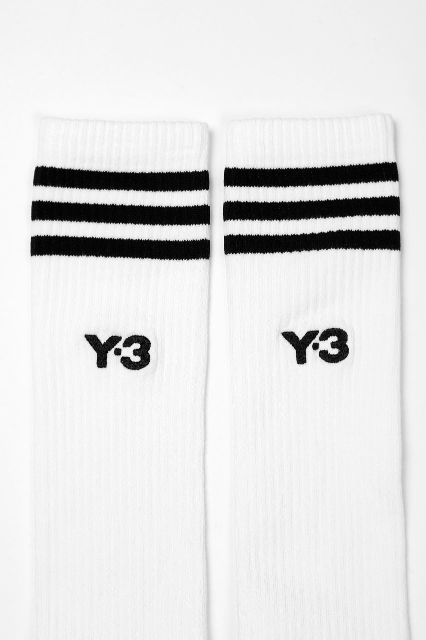 Y-3 Yohji Yamamoto STRIPES HIGH SOCKS (WHITE) – LOOM OSAKA