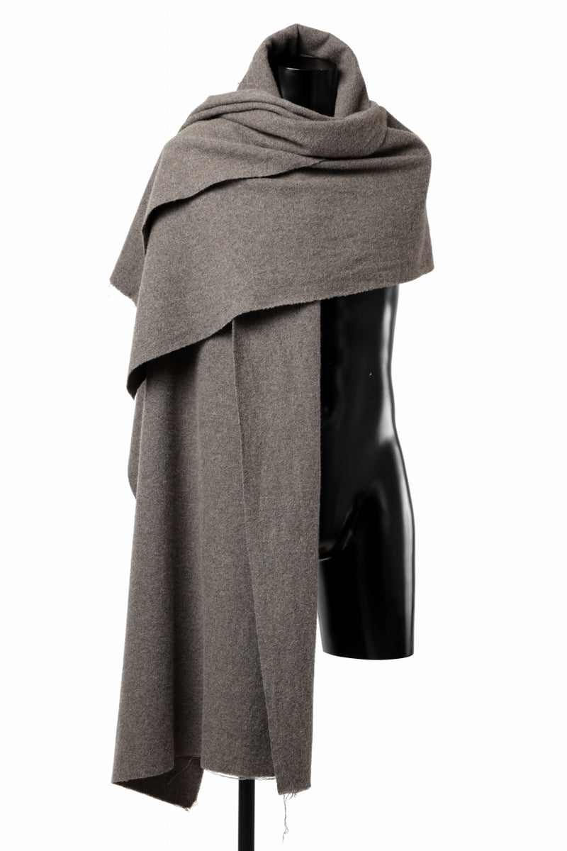 sus-sous cashmere / wool scarf - Raised washer (GREY)の公式通販 - LOOM OSAKA ...