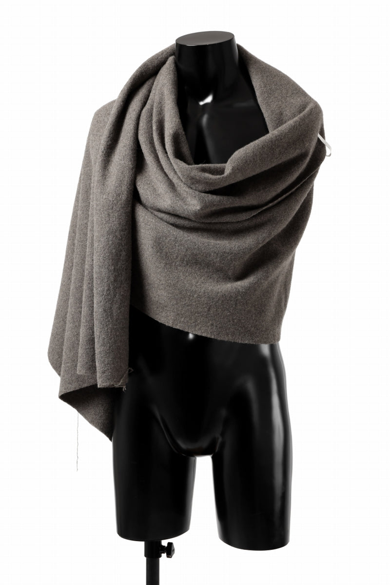 sus-sous cashmere / wool scarf - Raised washer (GREY)の公式通販 - LOOM OSAKA ...